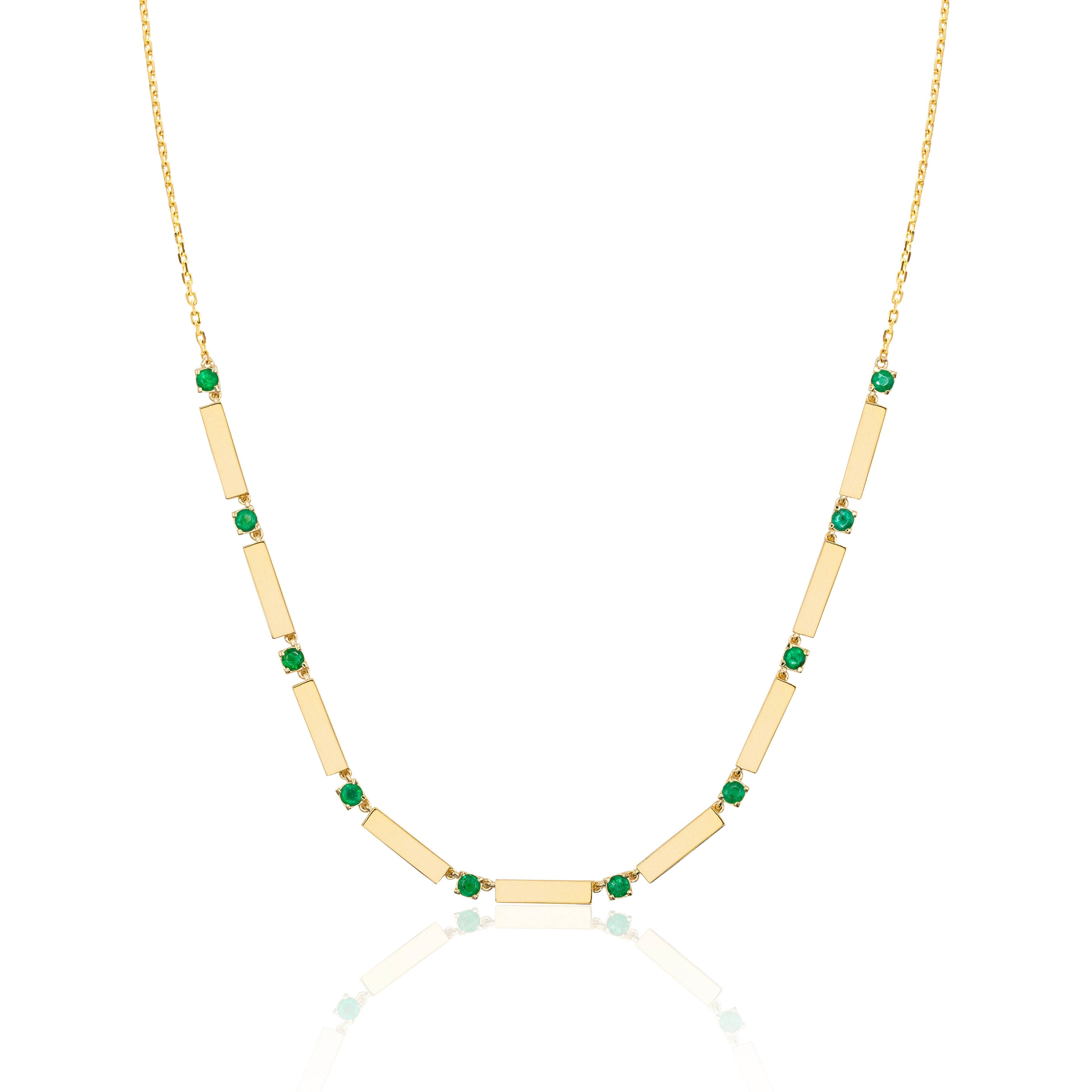 Ember Emerald Necklace ‚Äì 18k Gold & 0.5 ct Emerald | Timeless ...