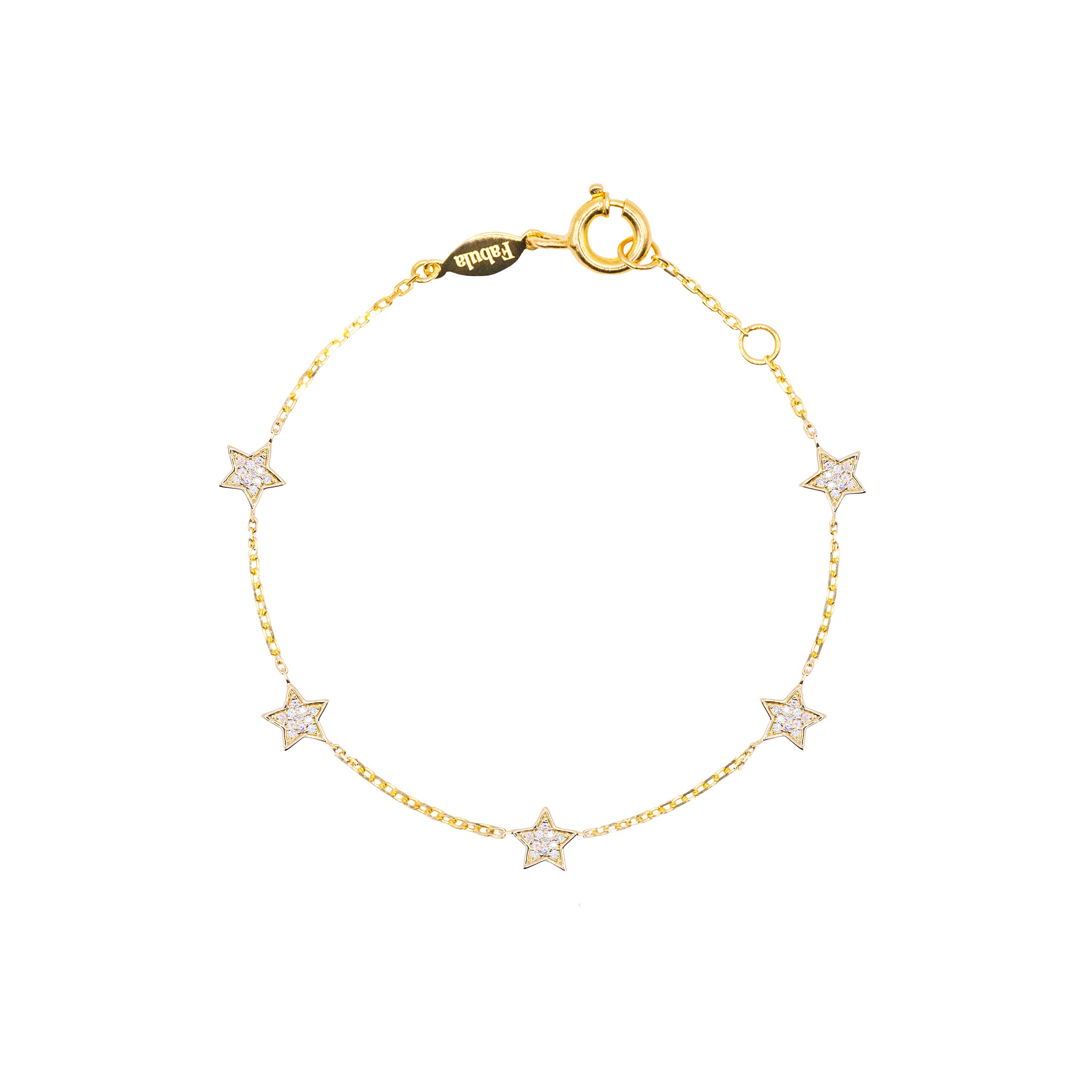 Five stars diamond bracelet. – Fabula Jewels