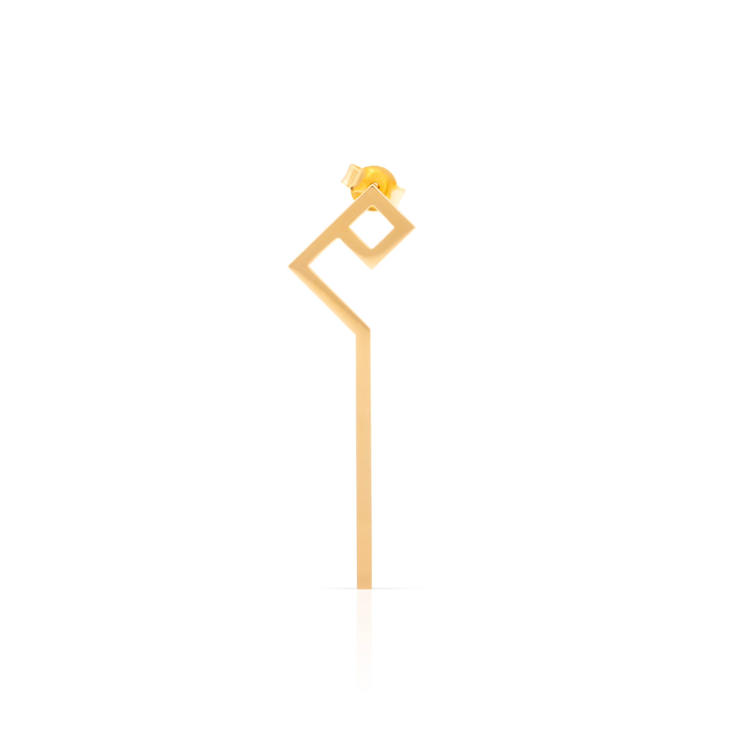 Golden Pulse Earrings (Single) – Fabula Jewels